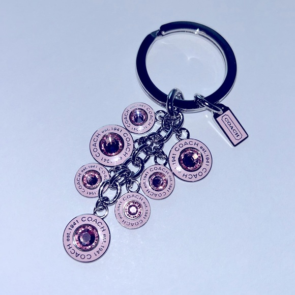 Coach | Accessories | Nwot Vintage Coach Signature Multi Jewel Keychain ...